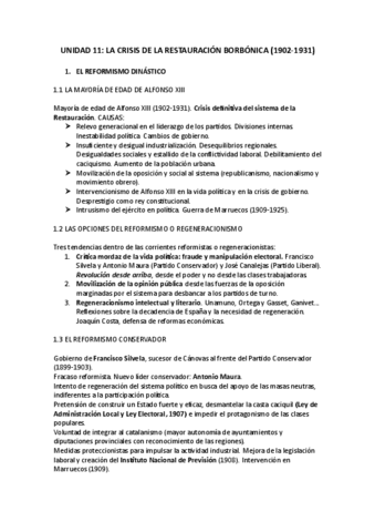 Bloque 11 Historia De Espana Pdf