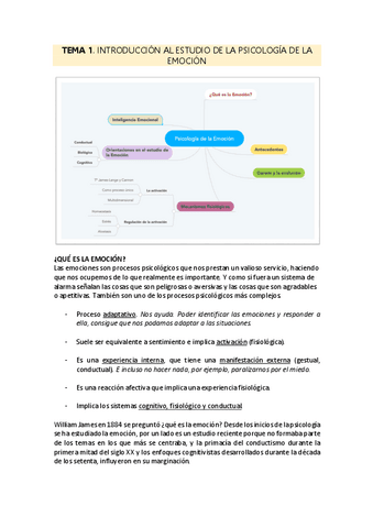 Psicologia Emocion Apuntes Pdf