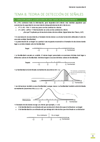Tema 8 Teoria De Deteccion De Senales Pdf