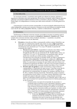 Bioquímica estructural - Tema 3 - Estructura terciaria y cuaternaria de ...
