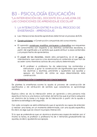 Bloque 3 Psicologia De La Educacion Pdf