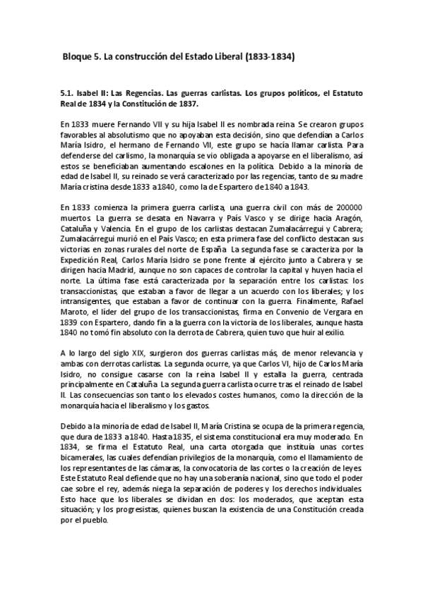 Bloque 5 Historia De Espana Pdf