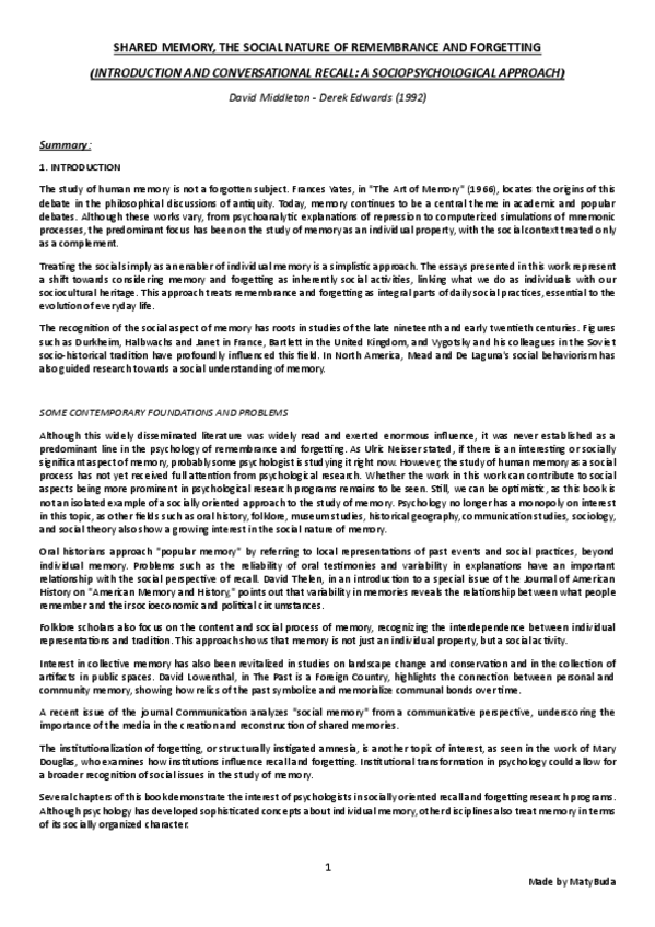 Summary-of-Shared-Memory-the-Social-Nature-of-Remembering-and-Forgetting-Introduction-and ...