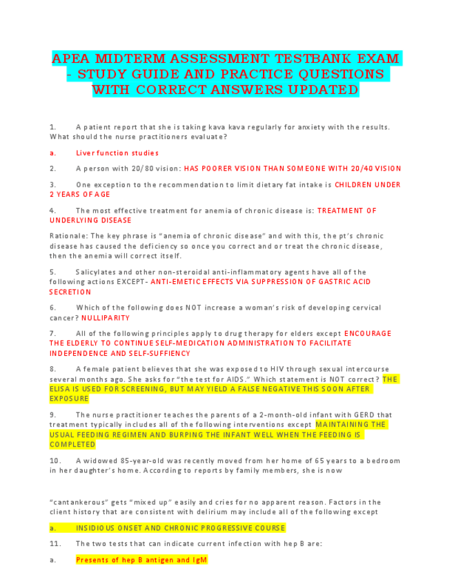 APEA-MIDTERM-ASSESSMENT-TESTBANK-EXAM-STUDY-GUIDE-AND-PRACTICE ...