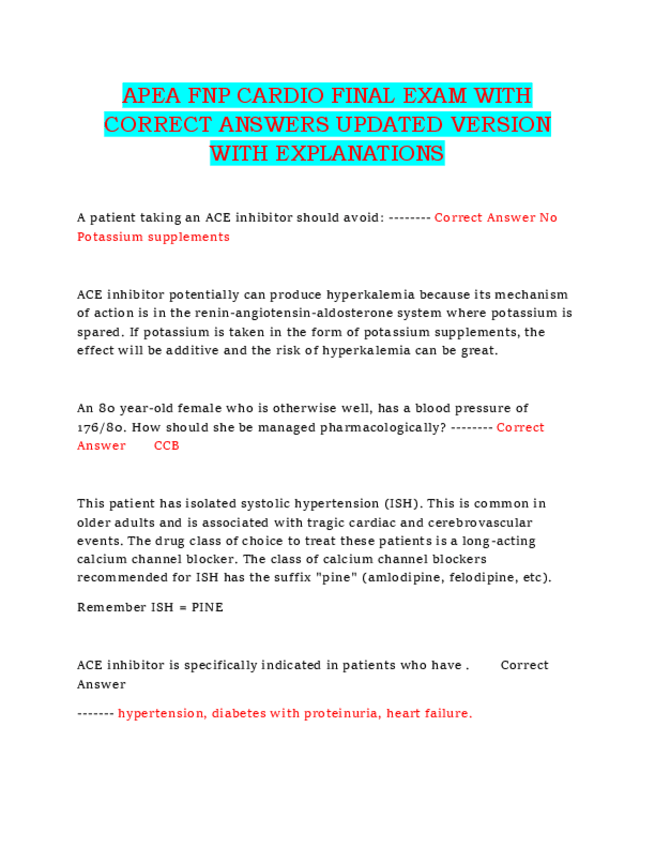 APEA-FNP-CARDIO-FINAL-EXAM-WITH-CORRECT-ANSWERS-UPDATED-VERSION-WITH ...