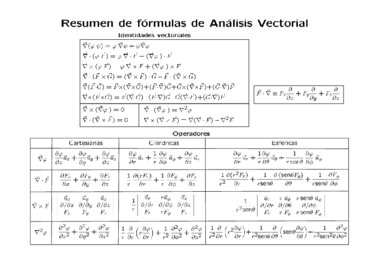 Resumen De Analisis Vectorial Pdf