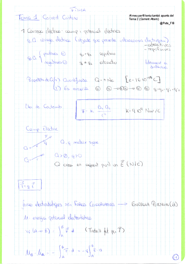 FISICA - Apunts Tema 1 Corrent Continu.pdf