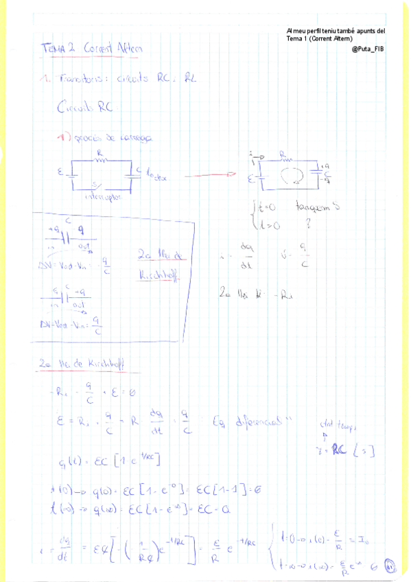 FISICA - Apunts Tema 2 Corrent Altern.pdf