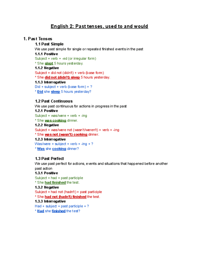 English 2ESO -Past-Tenses-Used-to-Would.pdf