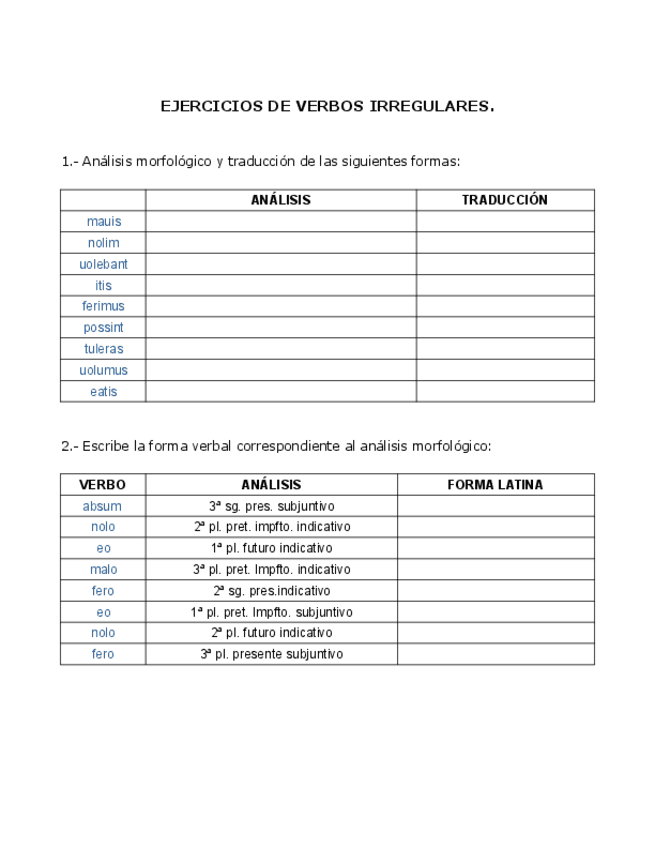 Verbos Irregulares Pdf