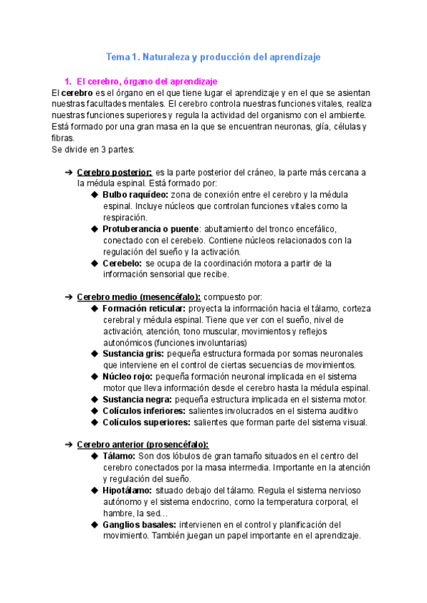 Aprendizaje Y Desarrollo En La Infancia Tema 1 Y 2 Pdf