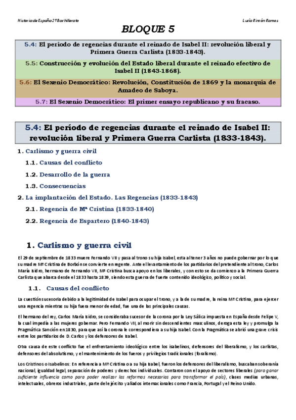 Bloque 5 Historia Espana Pdf