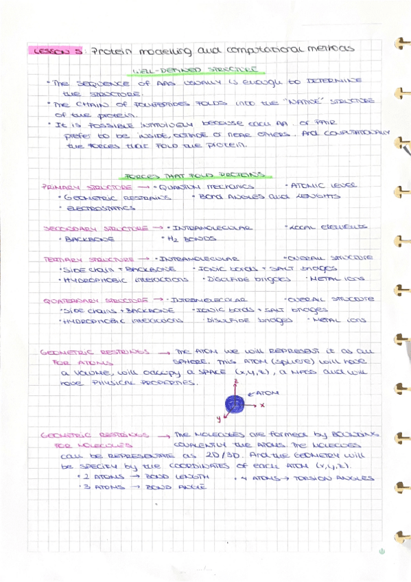 Lesson 5 Protein Modeling And Computational Methodspdf