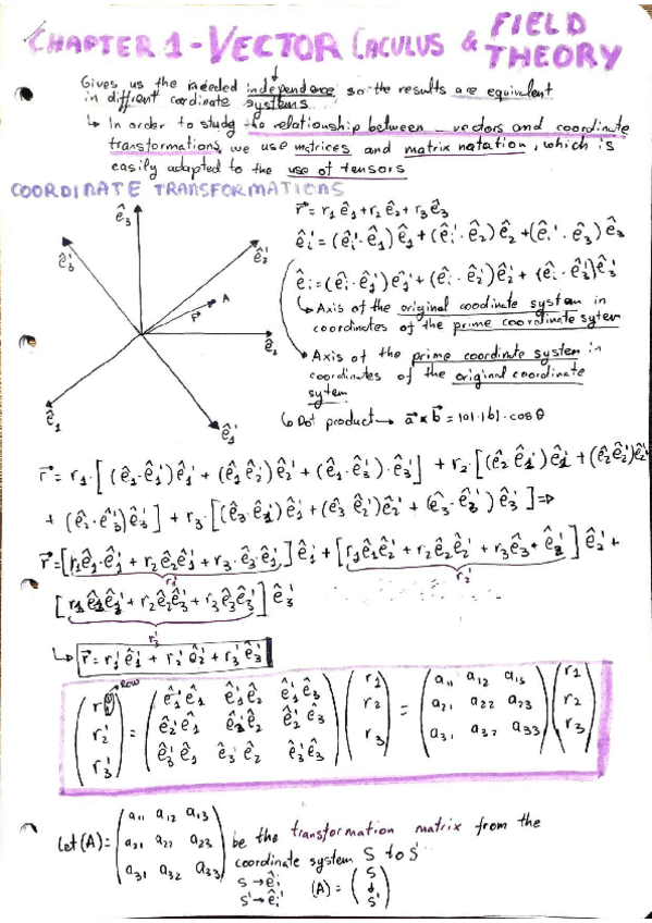Chapter 1 Vector Calculus And Field Theory Pdf