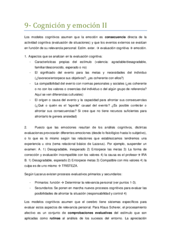 8 Cognición Y Emoción Ii Pdf