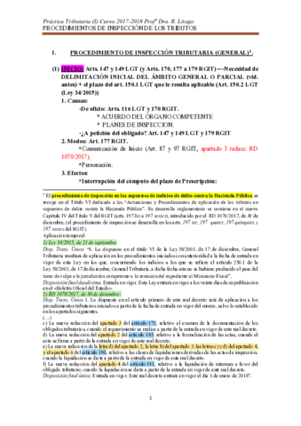 Procedimiento De Inspeccion Tributaria Pdf