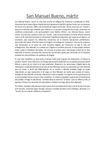 San Manuel Bueno, martir