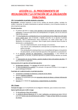 LECCIÓN 11.- EL PROCEDIMIENTO DE RECAUDACIÓN Y LA EXTINCIÓN DE LA OBLIGACIÓN TRIBUTARIO..pdf