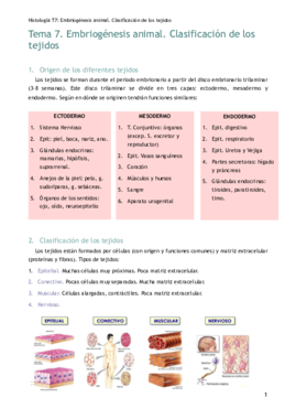 HT7. Embriogénesis animal. Clasificación de los tejidos. .pdf