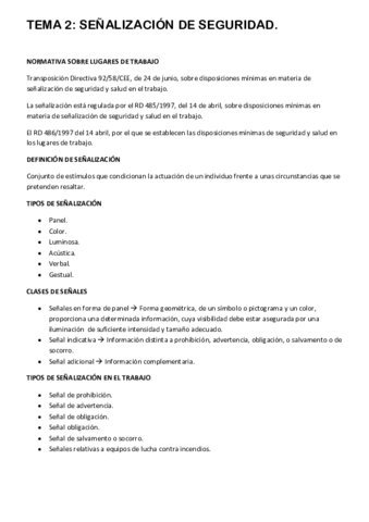Tema 2 Senales De Seguridad Pdf