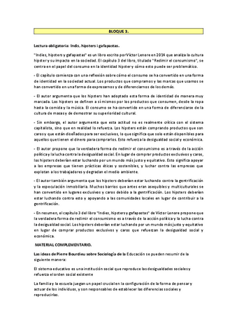 BLOQUE 3 y 4. LECTURAS OBLIGATORIAS Y MATERIALES COMPLEMENTARIOS RESUMIDOS.pdf