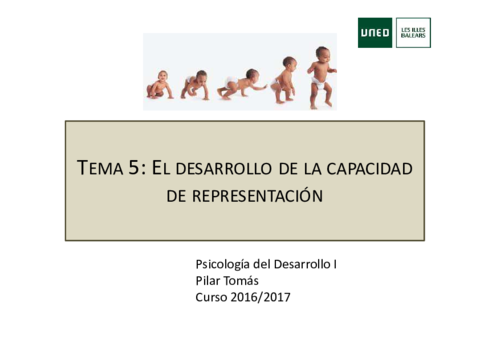 PS Desarrollo.TEMA 5. EL DESARROLLO DE LA CAPACIDAD DE REPRESENTACIÓN.pdf