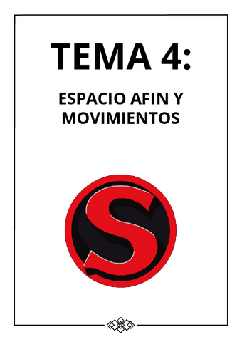 Tema 4 Espacio Afin Y Movimientos Pdf