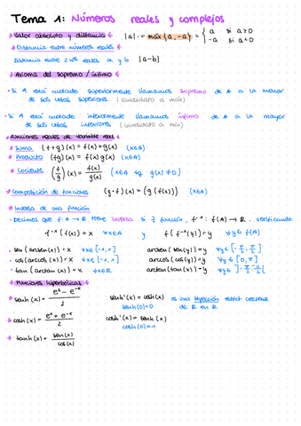 Apuntes de Elementos de Matematicas y Aplicaciones