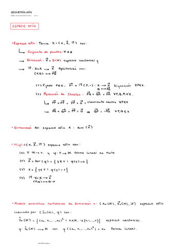 Geometría Afín Pdf