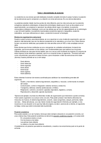 Tema 1 Anatomia Clase Pdf